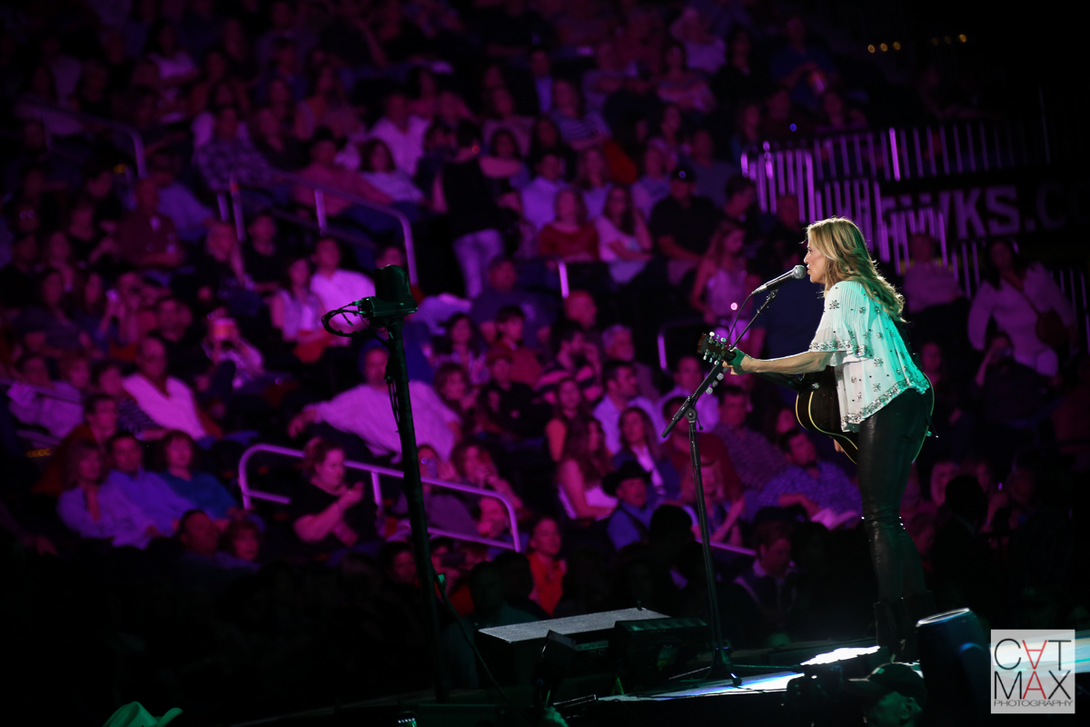 Sheryl Crow and George Strait at Philips Arena, 3/22